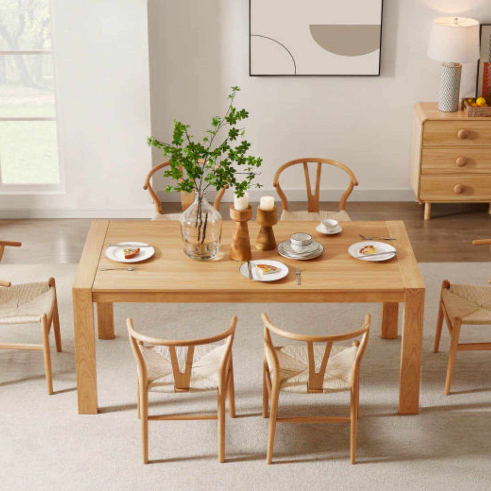 Layton Natural Dining Table - Durable & Versatile