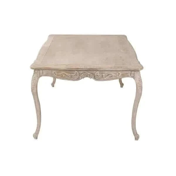 Vintage Look Lille Medium Size White Washed Dining Table