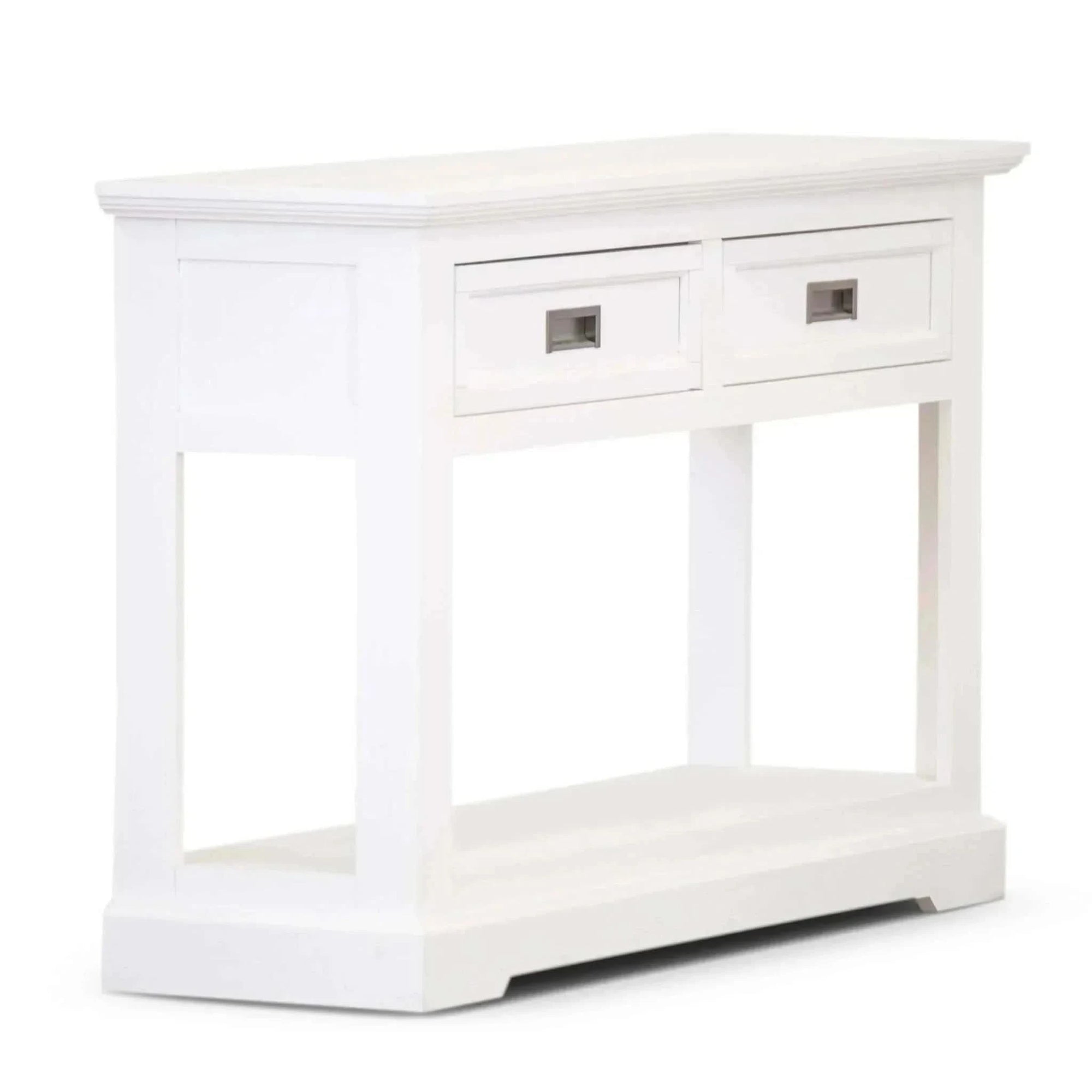 Solid Acacia Laelia Console Table – Coastal White